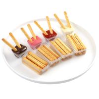 China Sweet Milk Chocolate Stick Cookies Stars Cup Mini Biscuits Chocolate Sauce for sale