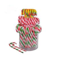 China Halal Wholesale Christmas Hard Candy Personal Label Cane Lollipop for sale