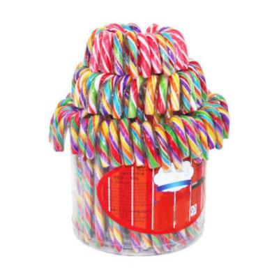 China Halal Wholesale Christmas Hard Candy Personal Label Cane Lollipop for sale
