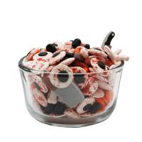 China Custom Personal Label Tablet Candy Bulk Halloween Eyeball Hard Pressed Candy for sale
