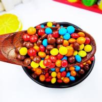 China Custom Milk Chocolate Beans Halal Colorful Crisp Sugar Coated For Children for sale