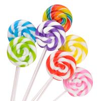 China Colorful Sour And Sweet Round Swirl Lollipops Hard Candy Wholesale for sale