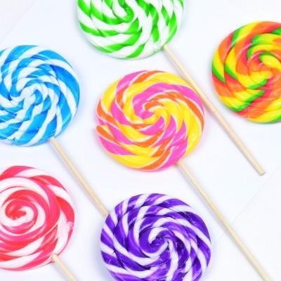 China Colorful Sour And Sweet Round Swirl Lollipops Hard Candy Wholesale for sale