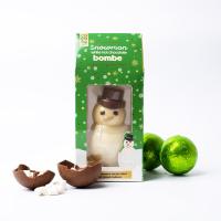 China Milk  Chocolate Stuffed Marshmallows Cocoa Butter Chocolate Bomb Brown for sale