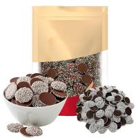 China Solid Pure Cocoa Milk Chocolate Compound Brown Bulk Eat Directly for sale