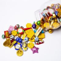 China Preferential Gold Custom Chocolate Coins Ingot Snacks Candy Nut Cocoa Flavour for sale
