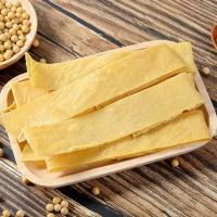 China Plant Based Bean Curd Skin Vacuum Packaging Soft Texture Spicy Flavor Tofu Skin Roll for sale