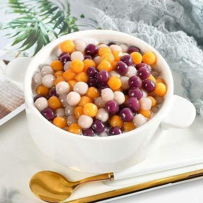 China Cooking Mini Taro Balls 3 Colors Mix Tapioca Pearls For Milk Tea Boba Shop for sale