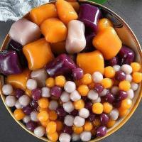 China Taro Tea Instant Mix Organic Tapioca Pearls Round  Low Fat And Low Calories for sale