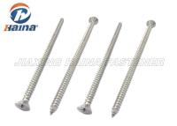 China Stainless steel 304 316 Flat Head Metal Single Thread Self Tapping Screws for sale