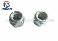 China Industry Hex Nylon Insert Lock Nuts Zinc Plated 4.8 Grade With Carbon Steel Material for sale