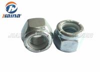 China Industry Hex Nylon Insert Lock Nuts Zinc Plated 4.8 Grade With Carbon Steel Material for sale