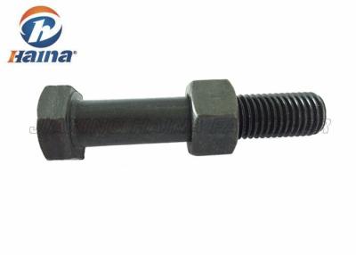 China Half Thread Hex Head Bolts Carbon Steel Material Black Color For Fastening for sale