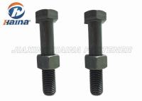 China Half Thread Hex Head Bolts Carbon Steel Material Black Color For Fastening for sale