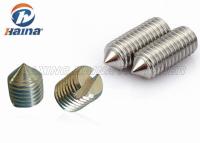 China DIN 551 / DIN 553 Hex Slotted Pan Head Screw M3 With Flat Point / Cone Point for sale