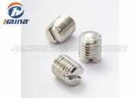 China DIN 551 / DIN 553 Hex Slotted Pan Head Screw M3 With Flat Point / Cone Point for sale