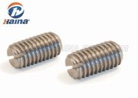 China DIN 551 / DIN 553 Hex Slotted Pan Head Screw M3 With Flat Point / Cone Point for sale