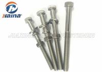China DIN931 304 / 316 Stainless Steel half threaded Hex Head Bolts for sale
