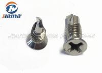 China Stainless Steel 304 316  Flat Head phillips head Drive Self Drilling Screws for sale