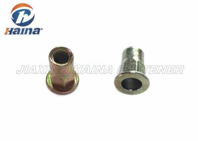 China Carbon Steel  4.8 6.8 Half Hex Yellow Zinc Plated Blind Rivets Nuts for sale
