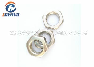 China DIN936 Carbon Steel M10 Hexagon Thin Nut Hex Head Nuts With Nickel Plated for sale