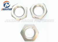 China DIN936 Carbon Steel M10 Hexagon Thin Nut Hex Head Nuts With Nickel Plated for sale