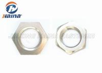 China DIN936 Carbon Steel M10 Hexagon Thin Nut Hex Head Nuts With Nickel Plated for sale