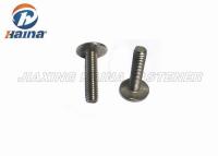 China slotted  Head Stainless Steel 304 316 Machine Screws For Machine Components for sale