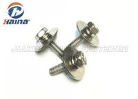 China SUS304 SUS316 Hex Head Combination Machine Screws With Big Flat Washer for sale