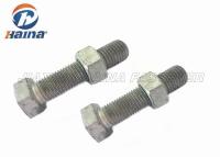 China Hot Dip Galvanized carbon steel 4.8 8.8 Hex head bolt and washers for sale
