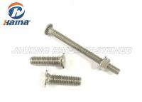 China DIN608 A270 / 304 Stainaless Steel Flat Head Carriage Bolt with square neck for sale