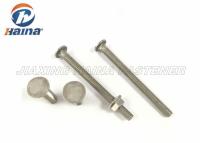 China DIN608 A270 / 304 Stainaless Steel Flat Head Carriage Bolt with square neck for sale