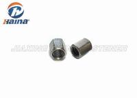 China Stainless Steel 304 Plain Color Surface Passivation M5 - M10 Hexagon head Long Nuts for sale