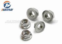 China Plain Color Stainless Steel 316 304 M10 flange nut For Constructing for sale