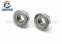 China Plain Color Stainless Steel 316 304 M10 flange nut For Constructing for sale