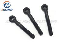 China Black Eye Bolts Custom Fasteners Full Thread Carbon Steel For Shipbuilding / Mining for sale