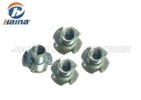 China Zinc Plated Haina Custom Fasteners Square Head Gr 4.8 Tee Nut / T Nut With 4 Prong for sale