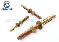 China Round Head Dia M6 - M20 Standard Carbon Steel Wedge Anchor Bolts for sale