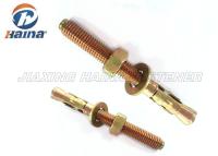 China Round Head Dia M6 - M20 Standard Carbon Steel Wedge Anchor Bolts for sale