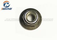 China Stainless Steel A4 - 70 Plain Color Metric Thead Hex Flange Nylock Nuts for sale