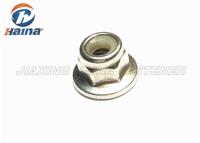 China Stainless Steel A4 - 70 Plain Color Metric Thead Hex Flange Nylock Nuts for sale