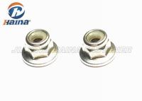 China Stainless Steel A4 - 70 Plain Color Metric Thead Hex Flange Nylock Nuts for sale