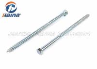 China DIN 571 Hex Head Wood Screws Zinc Plated Sheet Metal Self Tapping Screw for sale