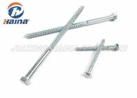 China DIN 571 Hex Head Wood Screws Zinc Plated Sheet Metal Self Tapping Screw for sale