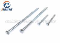 China DIN 571 Hex Head Wood Screws Zinc Plated Sheet Metal Self Tapping Screw for sale