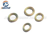 China Spring Steel Washers Yellow Zinc Plated , Carbon Steel Washers Customized for sale