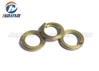 China Spring Steel Washers Yellow Zinc Plated , Carbon Steel Washers Customized for sale