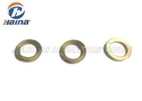China Spring Steel Washers Yellow Zinc Plated , Carbon Steel Washers Customized for sale