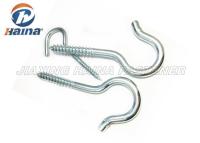 China Small Eye Hooks For Jewelry / Zinc Plated Carbon Steel Threaded Hook Bolt for sale