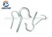 China Small Eye Hooks For Jewelry / Zinc Plated Carbon Steel Threaded Hook Bolt for sale